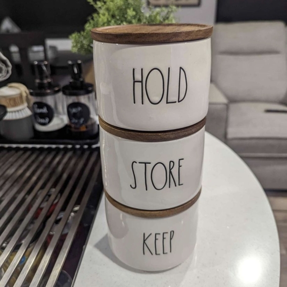 Rae Dunn | Kitchen | Rae Dunn Hold Store Keep Stackable Containers ...